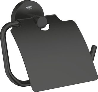 GROHE Essentials Toilettenpapierhalter mit Deckel matt schwarz - 1024652430