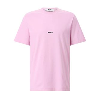 Msgm Msgm, Homme, Tops, Rose, Taille: XL T-shirt oversize avec logo en Rose