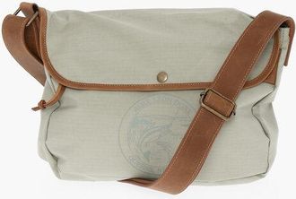 Woolrich Checked Ripstop Shoulder Bag FLY FISHING with Front Print an size One