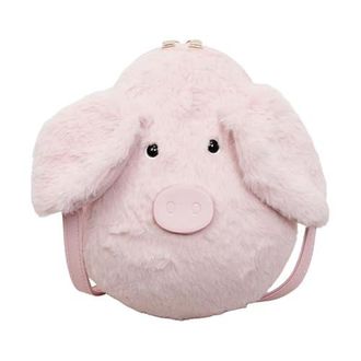 Generic Sac &agrave; bandouli&egrave;re kawaii de grande capacit&eacute;, sac &agrave; bandouli&egrave;re mignon en peluche, sangle r&eacute;glable, petit sac pour t&eacute;l&eacute;phone, sac de voyage, pochette d