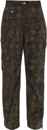 Ganni Gebl&uuml;mte Karohose - - Trousers - Damen - Gr&uuml;n - M