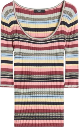 Max Mara Femme, Pulls, Multicolore, Taille: 36 FR Guglia Ribbed Jumper