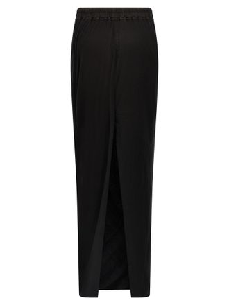Rick Owens Womens Black Cotton Mini Skirt