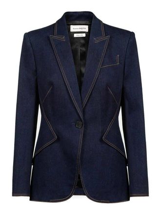 Alexander McQueen Blazer - Bleu