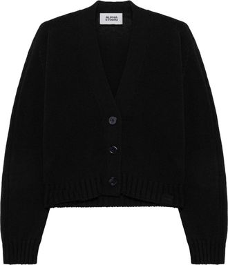 Alpha Studio Femme, Pulls, Noir, Taille: 38 FR Cardigan