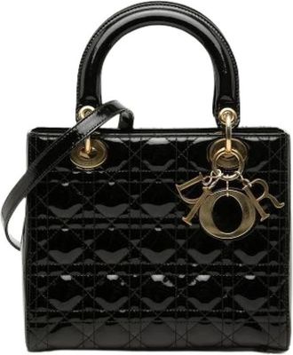 Dior Sac &agrave; main Lady Pre-owned - Femme - Pre-owned - Noir - Taille: ONE Size