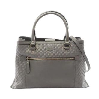Gucci Pre-owned Micro Guccissima Leder 2way Handtasche - - Pre-owned - Damen - Grau - ONE SIZE