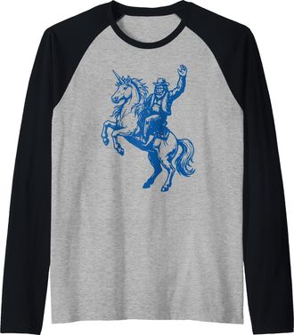 Giant Step Design Co. Giddyup! Sasquatch Cowboy & Unicorn Raglan
