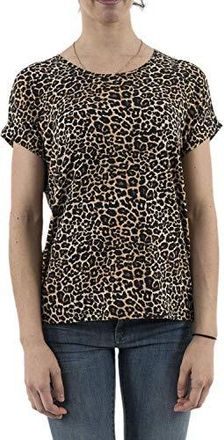 Only Onlmoster S/S Top Noos JRS T-Shirt, Multicolore (Black AOP : Leo AOP), L Femmes