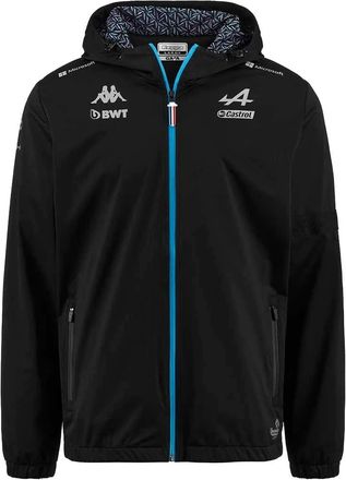 Kappa Herren Arafi Alpine F1 Skateboarding Kapuzenjacke, Schwarz, S