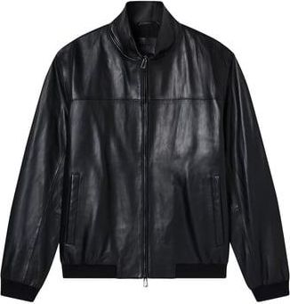 Emporio Armani Blouson oversize en cuir
