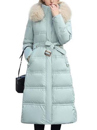 ORANDESIGNE Femme Manteau dhiver Jacket Longue Veste &agrave; Capuche Fourrure Faux Chaud Doudoune Matelass&eacute; Elegant Parka Veston Manteau Chaude Manteau Zipp&eacute; Veste Chau