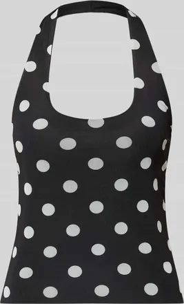 Noisy May Neckholder-Top im Allover-Look Modell DOTTIE
