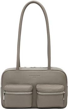 Liebeskind Liebeskind Berlin Cuir sac à épaule Jil Satchel Neutral Grey taupe