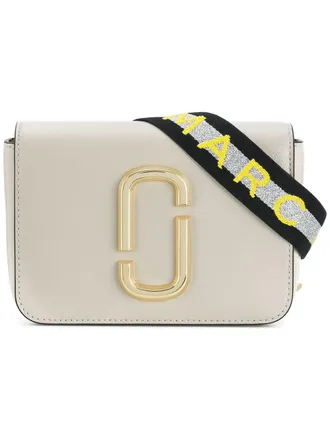 Marc Jacobs sac &agrave; bandouli&egrave;re en cuir - Gris