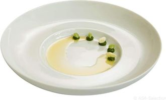 ASA Selection ASA 25103250 Kolibri Coupe Gourmetteller, Porzellan, Weiß, 24 x 24 x 4.5 cm