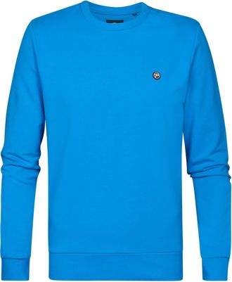Petrol Industries Herren Sweatshirt - Regular Fit - Rundhalsausschnitt - Pullover - Herrenbekleidung - Blau - M