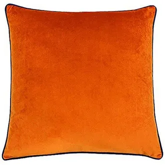 furn. Paoletti Signature Collection Meridian 55X55 Poly CUSH Tea, Tiger Orange/Teal Blau, 55x55cm