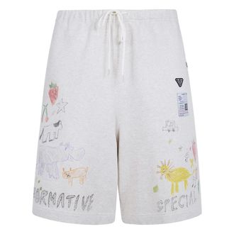 Miharayasuhiro Mihara Yasuhiro, Homme, Shorts, Blanc, Taille: M Kids Doodle Shorts