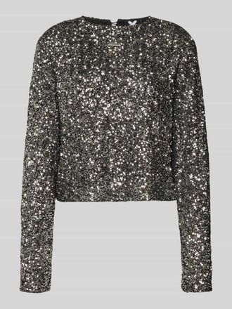 Karo Kauer Blusenshirt mit Rundhalsausschnitt