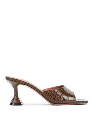 Amina Muaddi Mules - Marron