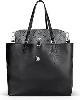 U.S.Polo Association U.S.POLO ASSN. - Sac dachat en polyur&eacute;thane, noir (33 X 14 X 32 cm)
