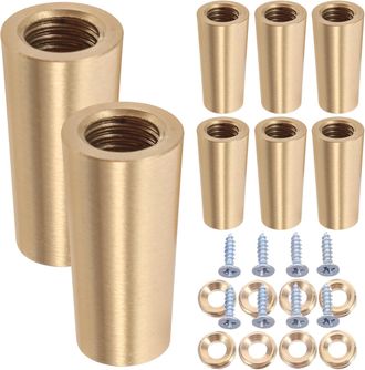 Healifty Gatuida 8 Stück Schneidebrettfüße: Schmuckkästchen-Holzbrett-Ausstellungstablett-Erhöhungsfüße mit Schrauben und Unterlegscheiben für Küchengeräte und