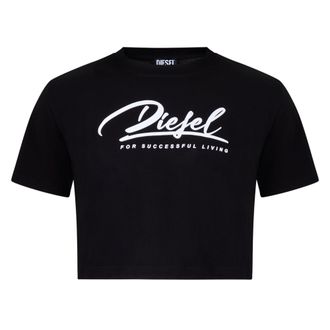 Diesel T-Shirt f&uuml;r Damen, kurz geschnitten (Kaviar)