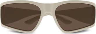 Balenciaga lunettes de soleil &agrave; monture g&eacute;om&eacute;trique - Tons neutres