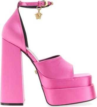 Versace Femme, Chaussures, Rose, Taille: 38 1/2 EU Medusa Platform Heels