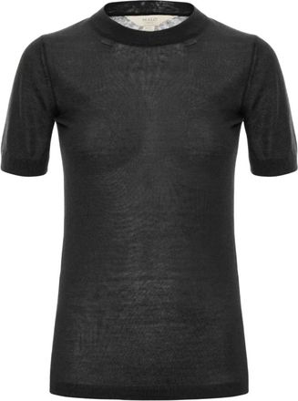 Malo Pull col rond en cachemire ultra-fin - Femme - Pulls - Noir - Taille: 38 FR