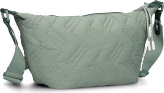 zwei Damen Puffer Umhängetasche Cleo CL60 gesteppte Handtasche, quilted Bag, ultraleicht, wasserabweisend, robust, moderne Damen Stepp-Tasche (eucalyptus-n