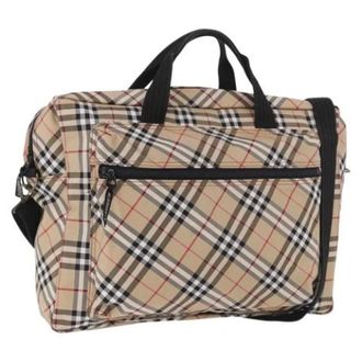 Burberry Sac &agrave; main vintage en toile Pre-owned - Femme - Pre-owned - Beige - Taille: ONE Size