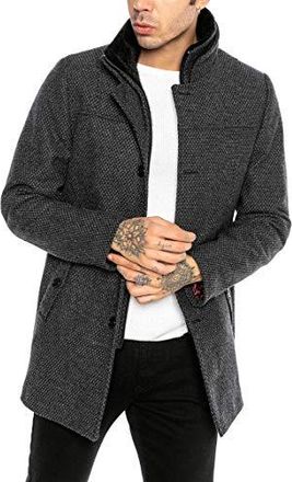 Red Bridge Manteau pour homme Veste dhiver Classy Chic Blouson Honeycomb Gris foncé XXL