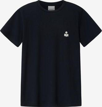 Isabel Marant T-shirt Zafferh - Homme - Noir Et &Eacute;cru - Taillexs - Isabel Marant