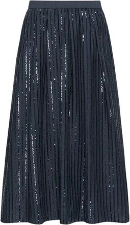 Max Mara Jupe Fiordi - Femme - Jupes - Bleu - Taille: 40 FR