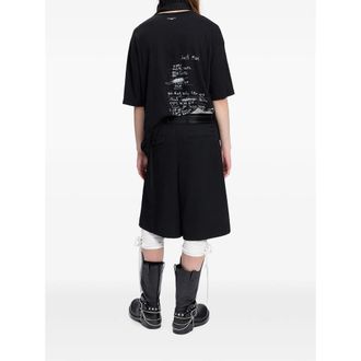 Ann Demeulemeester Cotton Jersey T-Shirt - Black