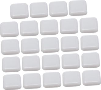 OSALADI 24 St&uuml;ck Selbstklebende M&ouml;belgleiter Eckige Anti kollisions Pads f&uuml;r Stuhl Tischbeine rutschfeste Boden Kratzschutzmatten Langlebige Polster f&uuml;r Harte