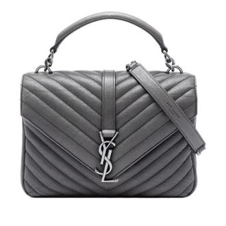 Saint Laurent Pre-owned College Satchel - Femme - Pre-owned - Gris - Taille: ONE Size