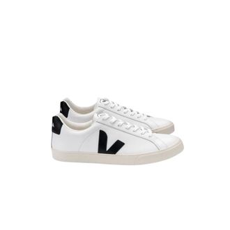 Veja Homme, Chaussures, Blanc, Taille: 44 EU Esplar Logo Cuir