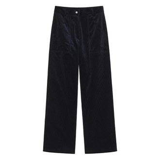 Forte_Forte Rippen-Cord-Cargo-Hose - - Trousers - Damen - Blau - XS