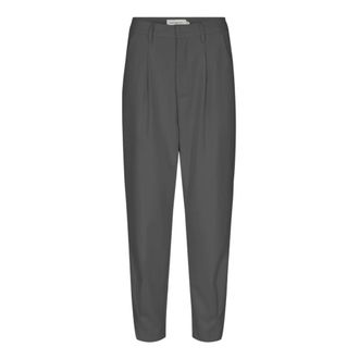 Copenhagen Muse Graue Melange Hose mit Smartem Schnitt - - Trousers - Damen - Grau - XS