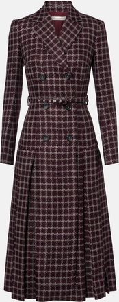 Emilia Wickstead Midikleid Chaney aus einem Wollgemisch