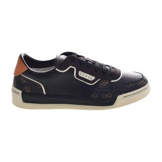 Guess Homme, Chaussures, Noir, Taille: 45 EU Baskets Basses en Cuir Su&eacute;d&eacute;