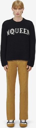 Alexander McQueen McQueen Logo strukturierter Pullover - Item 829319Q1BDL1080