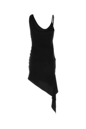 Courr&egrave;ges Womens Black Polyester Mini Dress Exterior: Abiti