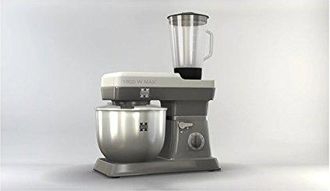 Herzberg Multifunktions-K&uuml;chenmaschine, Standmixer aus Glas, Leistung 1200 W, Einstellung mit 6 Geschwindigkeitsstufen, Fassungsverm&ouml;gen der Sch&uuml;ssel 6,5 l, Ed