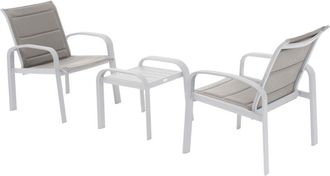 Hesperide Hesperide - Salon de jardin duo Elyn aluminium et texaline