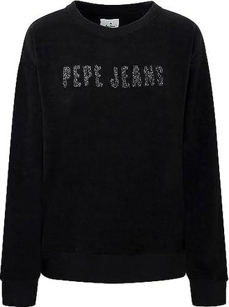 Pepe Jeans London Caley Sweat &agrave; Capuche, Noir (Black), L Femme