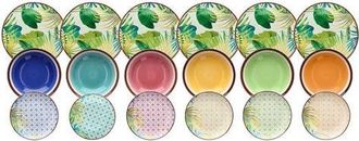 Tognana New Jungle Tellerservice 18-teilig Mehrfarbig